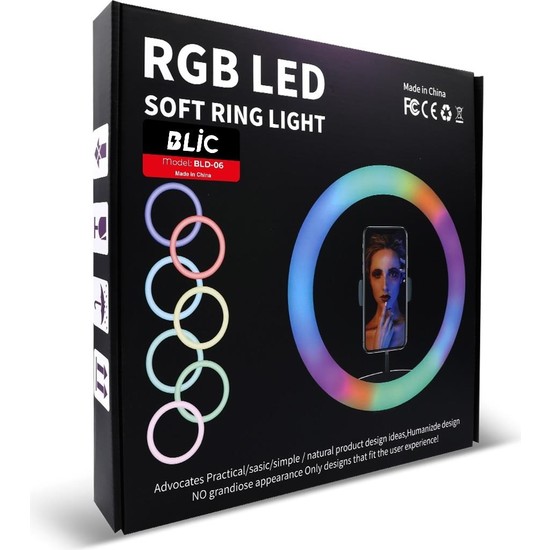 Blic Bld-06 Rgb LED Soft Rıng Lıght MJ36 + Trıpod Ayak Fiyatı