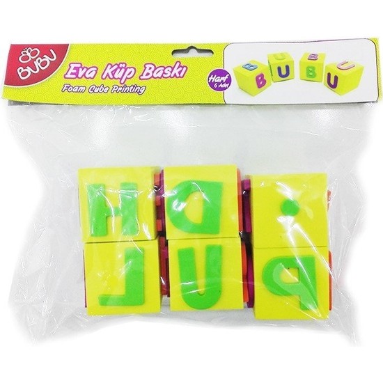 Exotic Home Bu-Bu Küp Eva Baskı Seti Harf 6 Lı Fiyatı