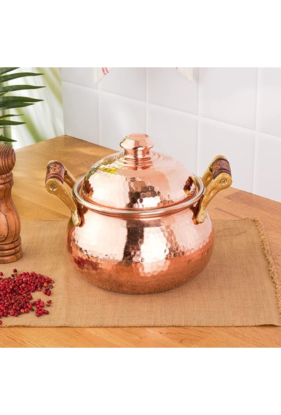 Hector Emporium Tombik Tencere 16 cm Bakır Hector Emporium Tombik Tencere 16 cm Bakır