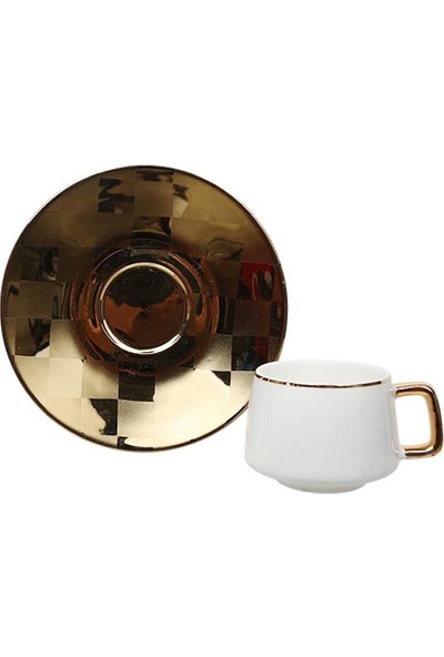 Lucky Art Mınevra Bone Kahve Fincan Set 12 Parça Lucky Art Mınevra Bone Kahve Fincan Set 12 Parça