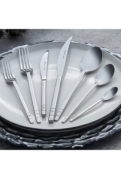 Karaca Jayden 84 Parça 12 Kişilik Elegance Kutulu Çatal Kaşık Bıçak Takımı