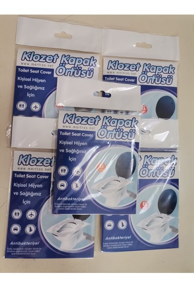 Mertros Klozet Kapak Örtüsü 5 x 6'lı