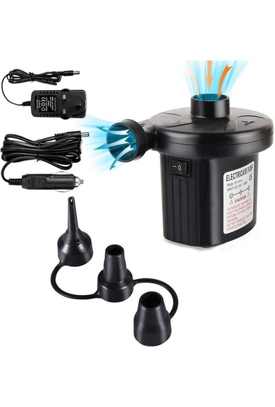 Techmaster Elektrikli Hava Pompası Şişme Yatak Havuz Vakumlu Kompresör 50W Techmaster Elektrikli Hava Pompası Şişme Yatak Havuz Vakumlu Kompresör 50W