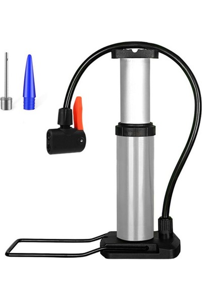 Techmaster Manuel Ayaklı Pompa Bisiklet Top Havuz Şişirme Pompası Gri + 2uç Techmaster Manuel Ayaklı Pompa Bisiklet Top Havuz Şişirme Pompası Gri + 2uç