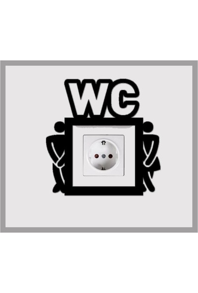 Ahenk Moda Wc Dekorasyon Priz Çerçevesi Ahenk Moda Wc Dekorasyon Priz Çerçevesi