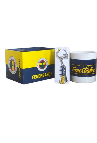 Fenerbahçe Lisanslı Fenerbahçe Kupası ve Lisanslı Anahtarlık Hediye Seti_3