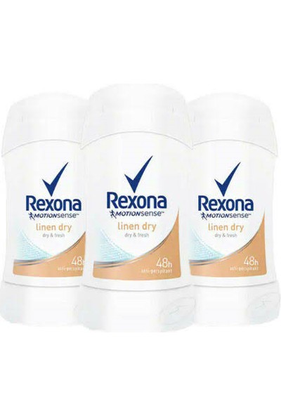Rexona Motionsense Linen Dry Stick Deodorant 40 ml x 3 Adet Rexona Motionsense Linen Dry Stick Deodorant 40 ml x 3 Adet