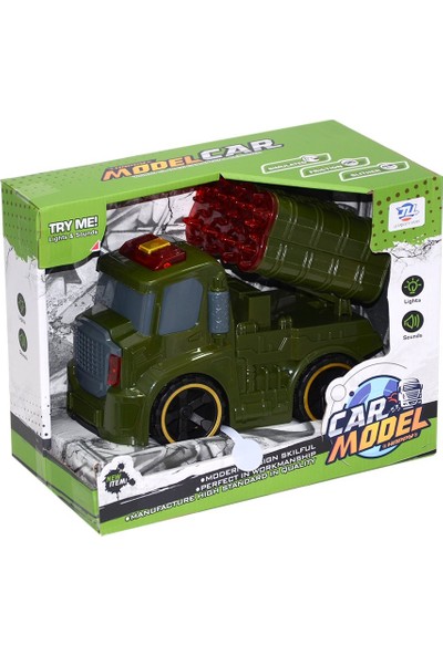 Canem Sürtmeli Sesli Işıklı Askeri Araçlar 8899-4A 0428
