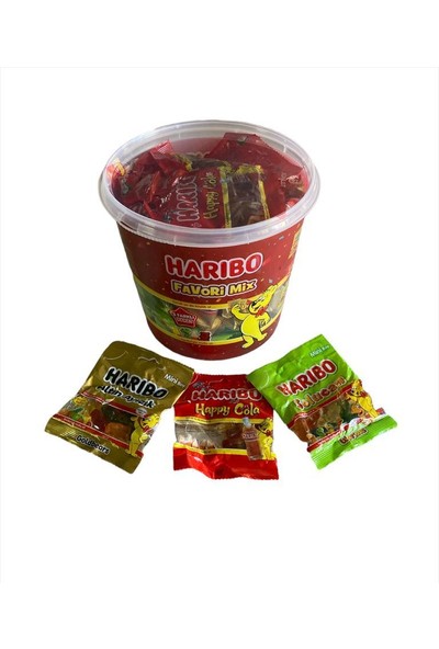 Haribo Favori Mix Kova Jelibon 20GR x 50 Adet Haribo Favori Mix Kova Jelibon 20GR x 50 Adet