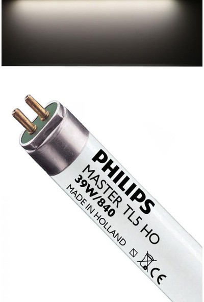 Philips Master Tl5 Ho 39W/840 T5 Floresan Ampul Günışığı 4000K Philips Master Tl5 Ho 39W/840 T5 Floresan Ampul Günışığı 4000K