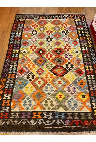 Rustik Ev Naturel El Dokuma Afgan Kilimi & 251×171