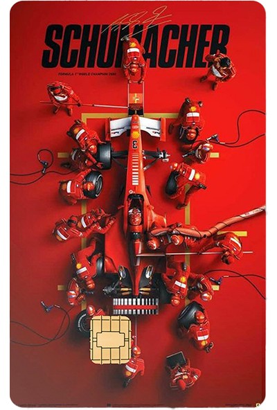 Kuco Kredi Kart Kaplama Formula1 Schumacher Kuco Kredi Kart Kaplama Formula1 Schumacher