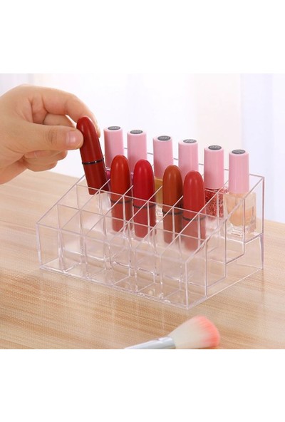 BSSM Şeffaf 24 Bölmeli Makyaj Organizeri BSSM Şeffaf 24 Bölmeli Makyaj Organizeri