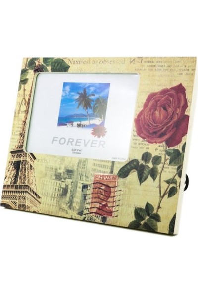 Lilibeaty Buffer® Decotown Dekoratif Desenli Çerçeve Gül Motifli Fotoğraf Çerçevesi