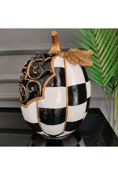 SZN Dekor Oymalı Damalı Kabak ,dekoratif Kabak, Biblo SZN Dekor Oymalı Damalı Kabak ,dekoratif Kabak, Biblo