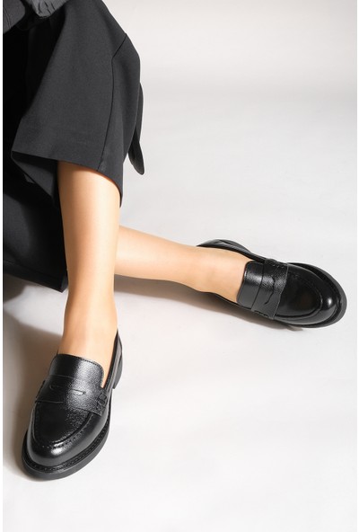 Marjin Kadın Loafer Günlük Klasik Ayakkabı Fonle