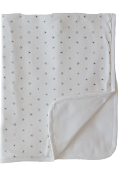 Paix Baby and Kids P122 Çiçek Desenli Penye Bebek Battaniyesi