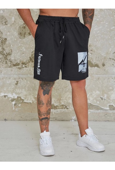 DAXİS Sportwear Company Baskılı Kısa Şort-Daxis Sportwear Company DAXİS Sportwear Company Baskılı Kısa Şort-Daxis Sportwear Company