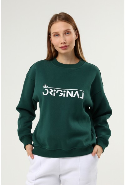 Xanthe Kadın Şardonlu Baskılı Sweatshirt