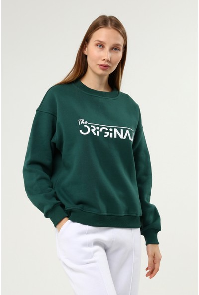 Xanthe Kadın Baskılı Şardonlu Sweatshirt