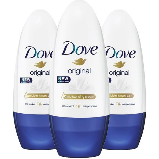 Dove Roll-On Original Kadın 50 ml x 3 Fiyatı - Taksit Seçenekleri