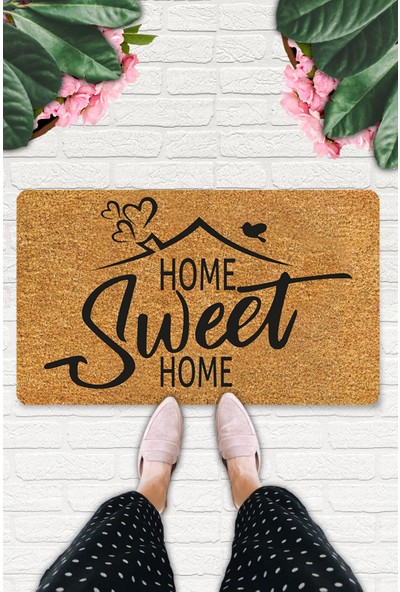 Sweet Home Tasarım Coco Görünümlü Dekoratif Kapı Önü ve Iç Mekan Paspası Sweet Home Tasarım Coco Görünümlü Dekoratif Kapı Önü ve Iç Mekan Paspası