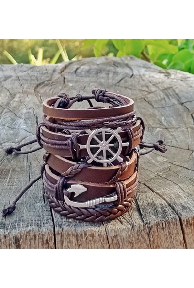 BSN Hakiki Deri Bileklik (5 Parça) BSN Hakiki Deri Bileklik (5 Parça)