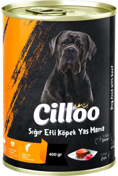 Cilloo Sığır Etli Yetişkin Köpek Konservesi 400 gr