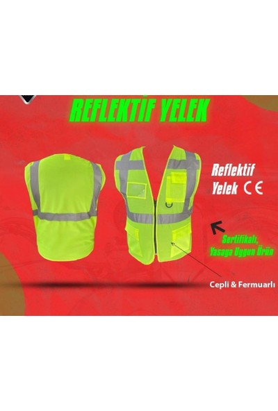 Öztürk Bisiklet Xbyc 1182 Fermuarlı Reflektif Yelek Öztürk Bisiklet Xbyc 1182 Fermuarlı Reflektif Yelek