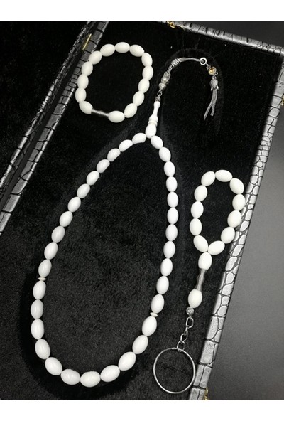 İbrahim Altıntaş Corian(Mermer) Taşı Tespih (Bileklik ve Anahtarlık Hediye)