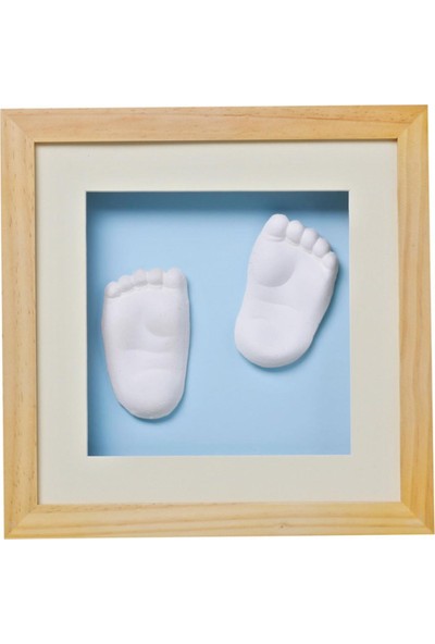 Baby Memory Prints El ve Ayak Izi 3D Çerçeve Naturel Baby Memory Prints El ve Ayak Izi 3D Çerçeve Naturel