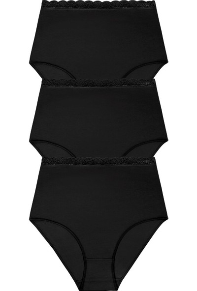 Suwen 3 Lü Paket Pamuklu Yüksek Bel Slip Külot Suwen 3 Lü Paket Pamuklu Yüksek Bel Slip Külot