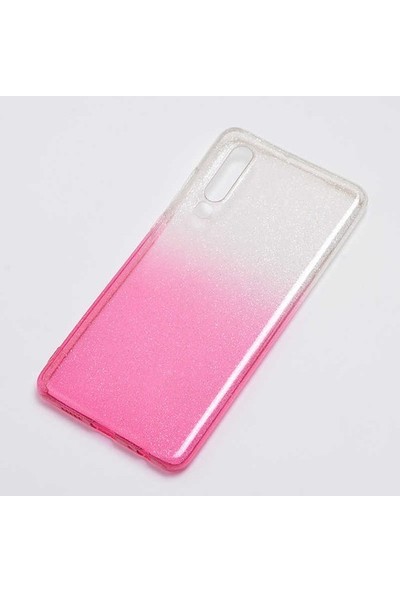 G-S Mağazacılık Huawei P30 Simli Şeffaf Renkli Soft Kılıf