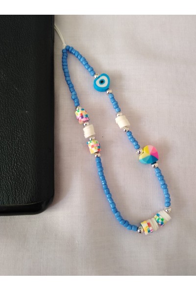 Nas Aksesuar Fimo Charm Telefon Süsü Mavi Nas Aksesuar Fimo Charm Telefon Süsü Mavi
