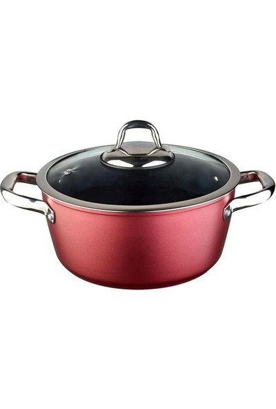 Leggno MDY2828DT24RD Master Daily 24 cm Metalik Kırmızı Tencere Leggno MDY2828DT24RD Master Daily 24 cm Metalik Kırmızı Tencere