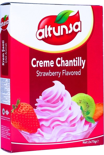 Altunsa Çilekli Krem Şanti 150 gr Altunsa Çilekli Krem Şanti 150 gr