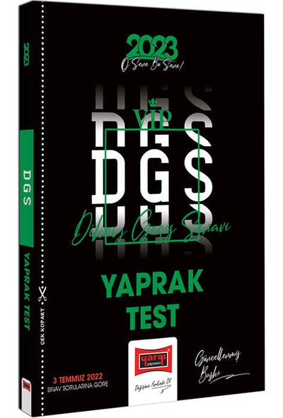 Yargı Yayınevi 2023 DGS Yaprak Test