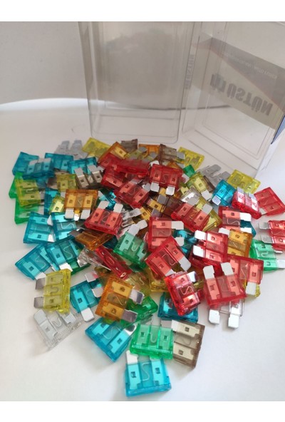 Mehmet Otomotiv 100 Adet Karışık Büyük Oto Bıçak Sigorta