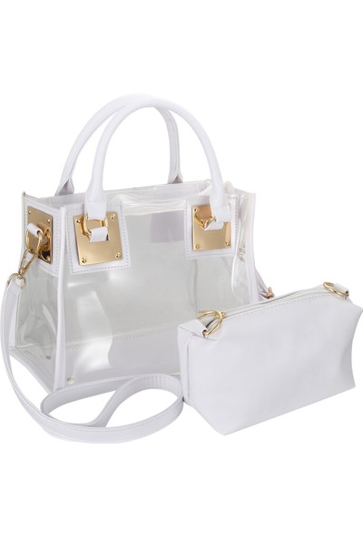 Tenghuishiye Transparan Jelly Beach Omuz Çantası Crossbody Anne Çantası Kadın Çantası (Yurt Dışından)