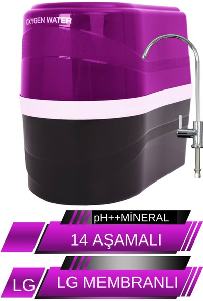 Oksijen Su Arıtma 14 Aşamalı Ph Alkali Mineral Filtreli Çelik Su Tanklı Su Arıtma Cihazı Oksijen Su Arıtma 14 Aşamalı Ph Alkali Mineral Filtreli Çelik Su Tanklı Su Arıtma Cihazı