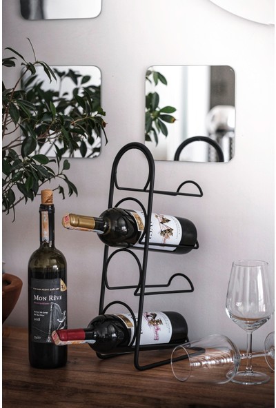 Uyan Ev Ürünleri 4 Bölmeli Dekoratif Tel Şaraplık Metal Çok Amaçlı Sunumluk ve Organizer Uyan Ev Ürünleri 4 Bölmeli Dekoratif Tel Şaraplık Metal Çok Amaçlı Sunumluk ve Organizer