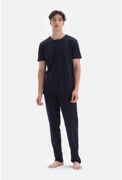 Dagi Lacivert Pijama Takım Dagi Lacivert Pijama Takım