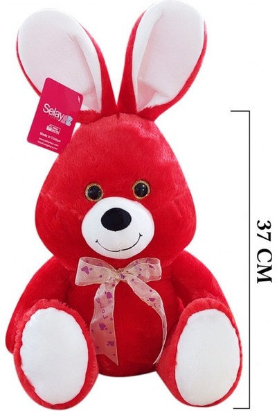 Selay Oyuncak 1554KR Selay, Oturan Sevimli Tavşan 37 cm Kırmızı Selay Oyuncak 1554KR Selay, Oturan Sevimli Tavşan 37 cm Kırmızı