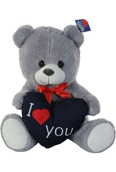 Halley Oyuncak PL78826Y I Love You Kalpli Ayıcık 30 cm -Halley