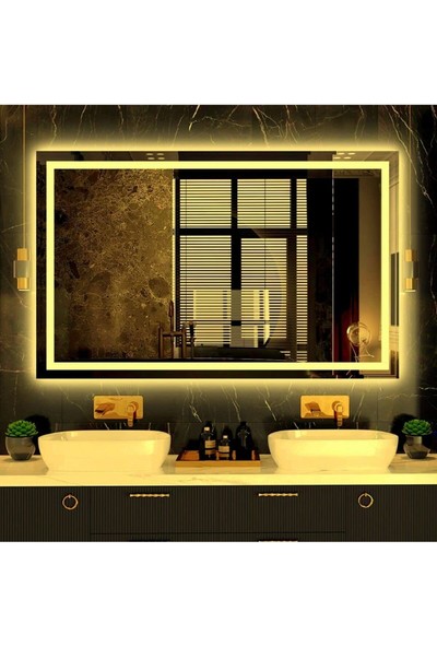 80 x 120 cm Günışığı Ledli Kumlamalı Dikdörtgen Banyo Aynası Tuvalet Aynası 80 x 120 cm Günışığı Ledli Kumlamalı Dikdörtgen Banyo Aynası Tuvalet Aynası