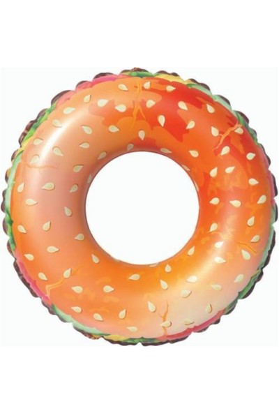 Bestway Hamburger Şekilli Şişme Yüzme Simit 60 cm - 8687 Bestway Hamburger Şekilli Şişme Yüzme Simit 60 cm - 8687