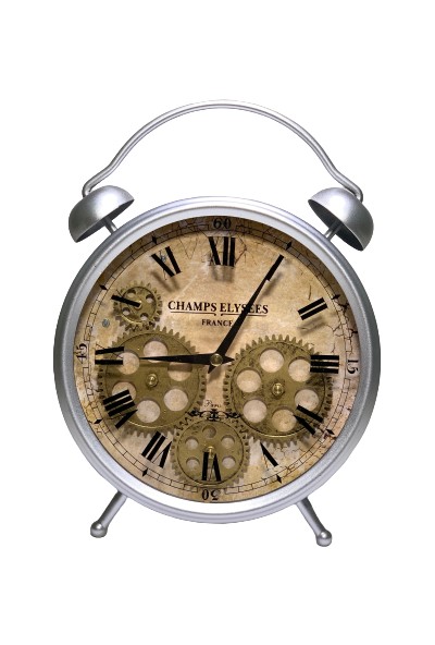 Hediye Vitrini Gri Renkli Çarklı Saat Hediye Vitrini Gri Renkli Çarklı Saat