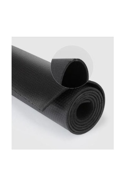 Hdg 6 mm Pilates Minderi Yoga Matı Koyu Gri - Özel Emboslu Kaydırmaz Yüzey