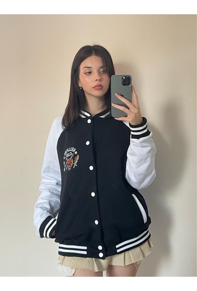 TouzModa Stranger Things Hell Fire Club Unisex Oversize Kolej Ceket