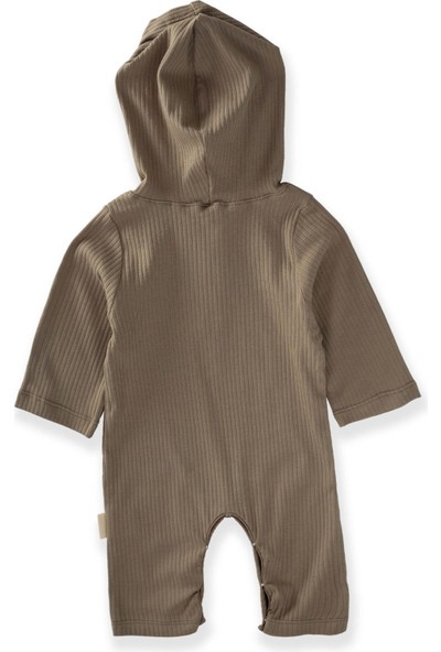 Cigit Kapşonlu Fitilli Tulum 0-3 Yaş Vizon Cigit Kapşonlu Fitilli Tulum 0-3 Yaş Vizon